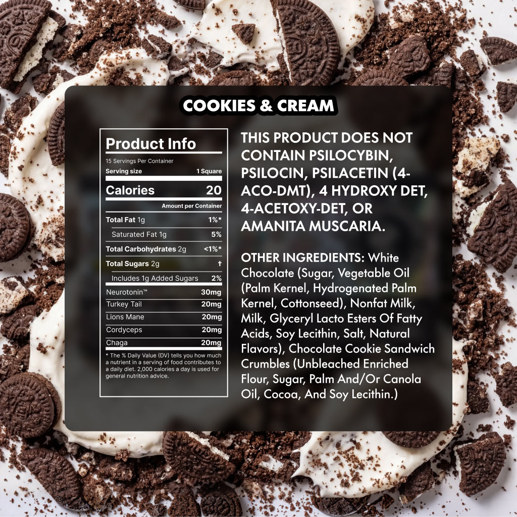 Extra-Strength Mushroom Chocolate Bar - 5 Flavors - TRE House