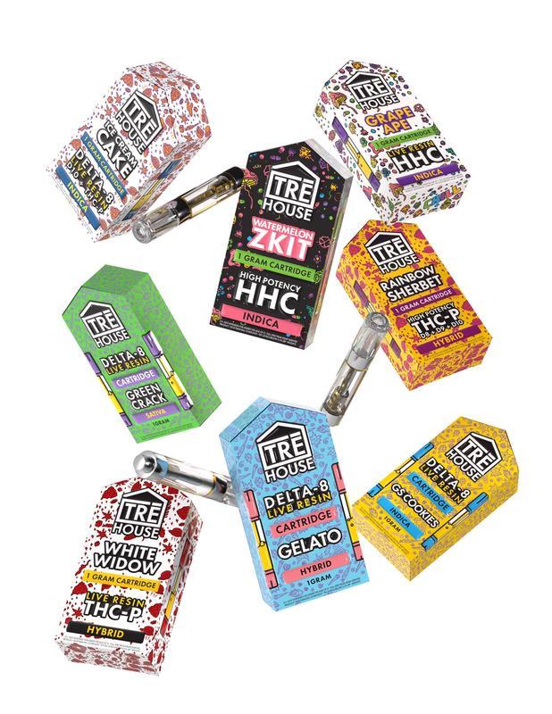 THC Cartridges & Live Resin Carts for Sale - TRĒ House